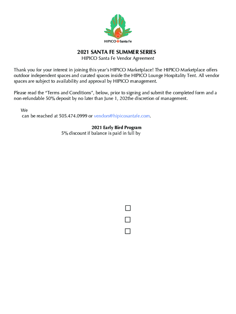 Fillable Online 2020 HIPICO SFSS Vendor Form.docx Fax Email Print ...