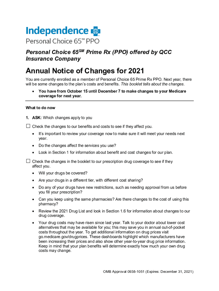 Fillable Online 2021 Preferred Provider Organization Medicare Advantage ...