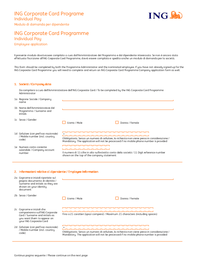 Fillable Online ING Commercial Card Portal - ING - Betalen Fax Email ...