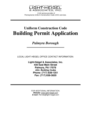 Fillable Online Uniform Construction Code BUILDING PERMIT ... - light ...