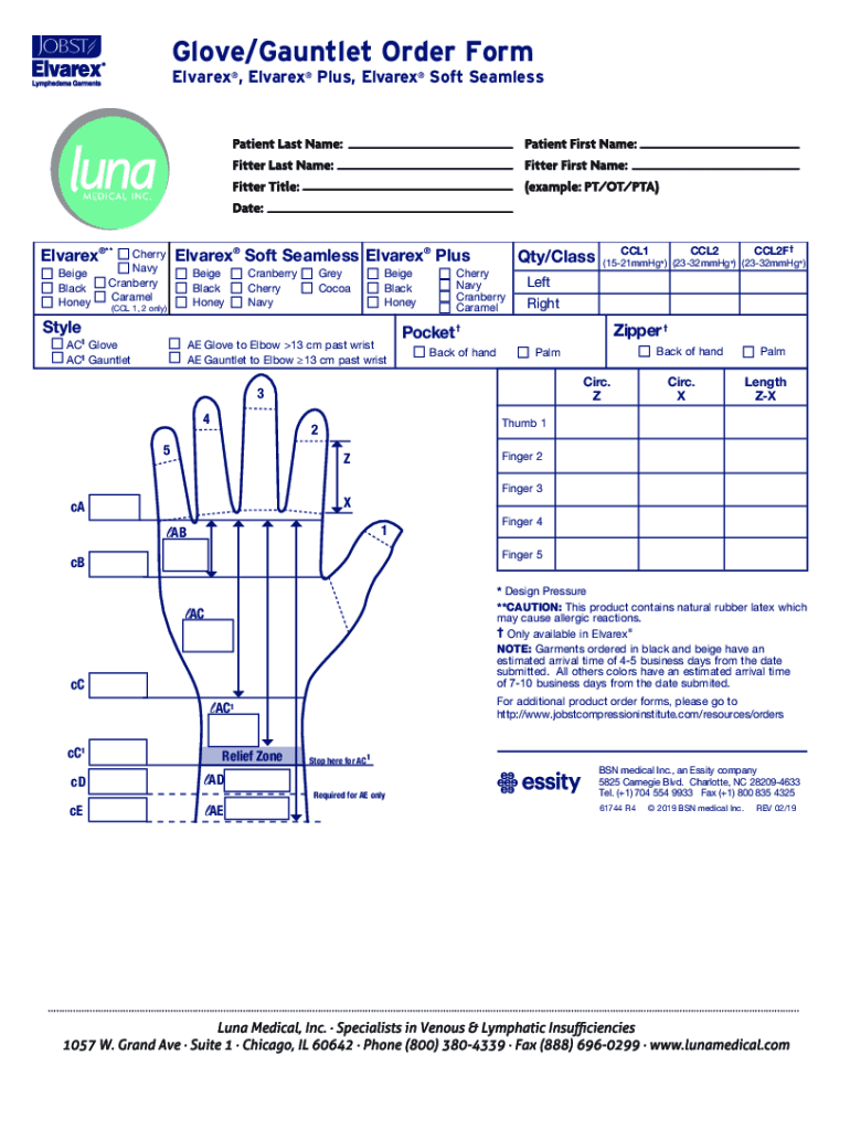 Fillable Online JOBST ELVAREX ELVAREX SOFT SEAMLESS & PLUS ...