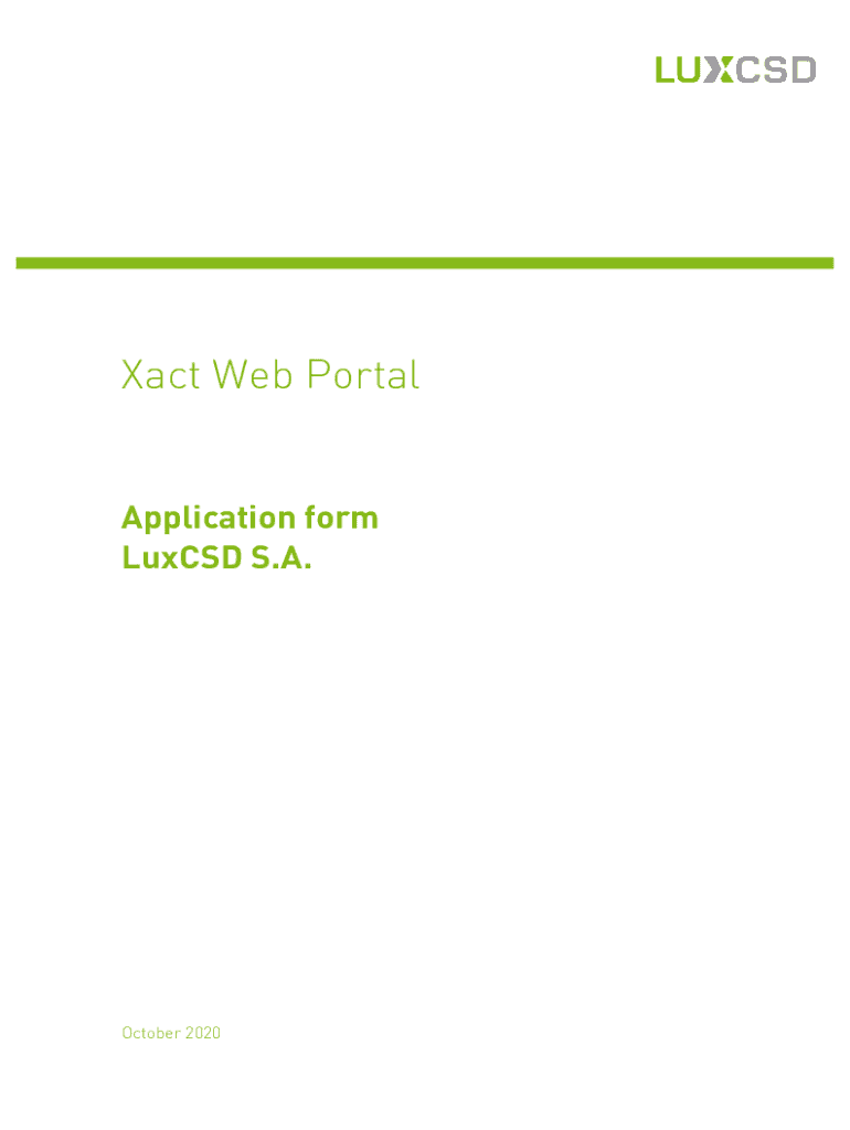 Fillable Online LuxCSD S Fax Email Print - pdfFiller