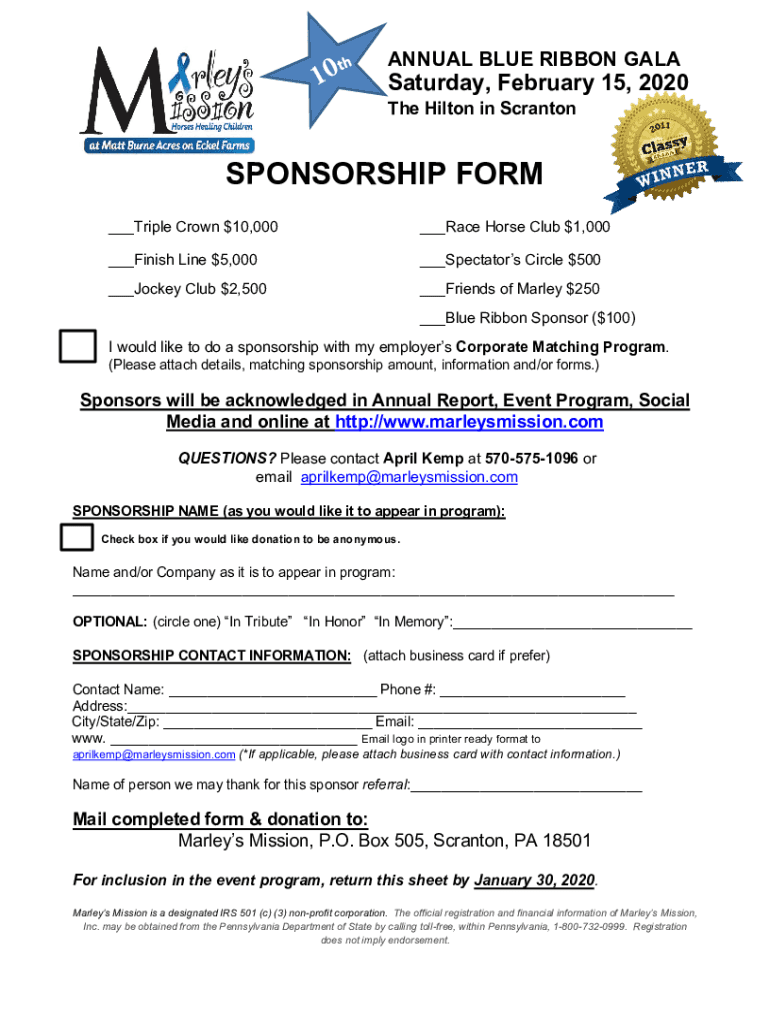 Fillable Online 2020 CERT RODEO SPONSOR REGISTRATION FORM Fax Email ...