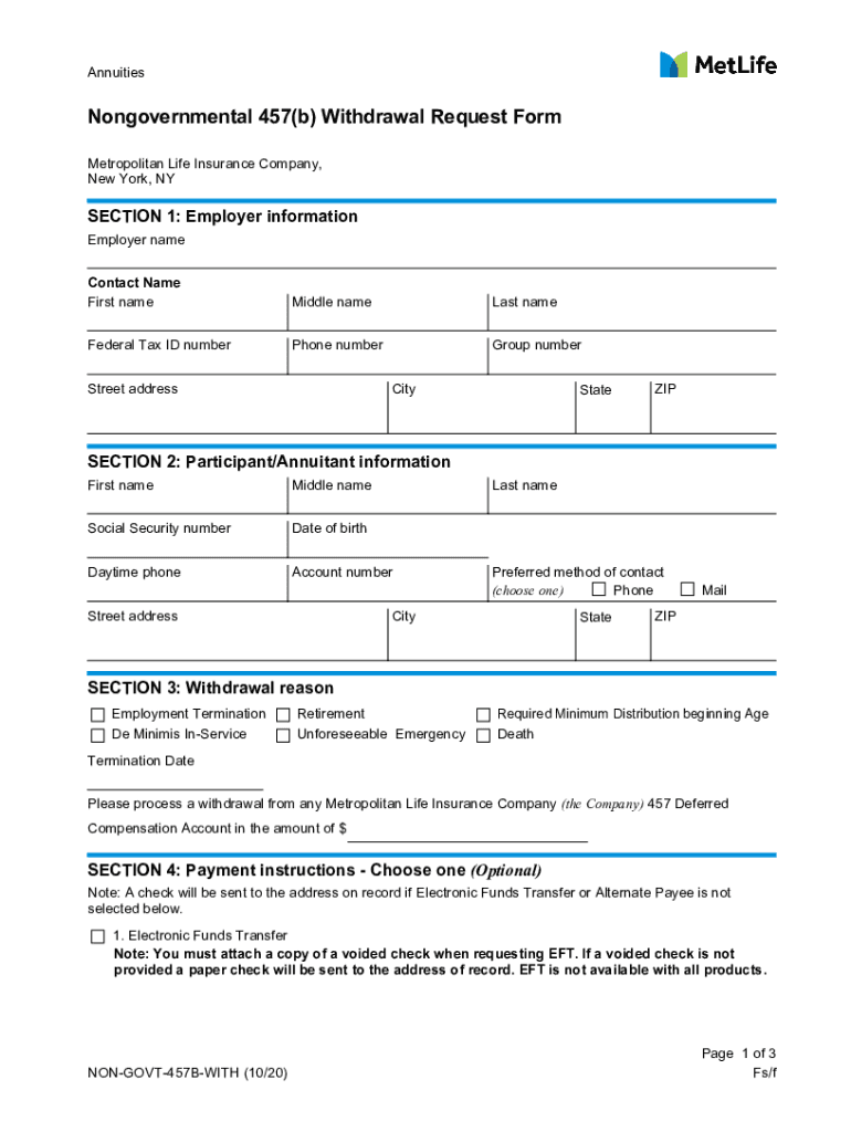 Fillable Online Annuity beneficiary claim - MetLife Fax Email Print ...