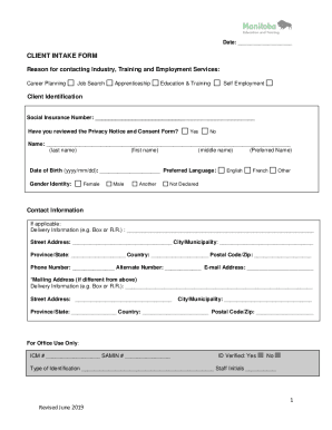 Fillable Online CLIENT INTAKE FORM - mkonation.com Fax Email Print ...