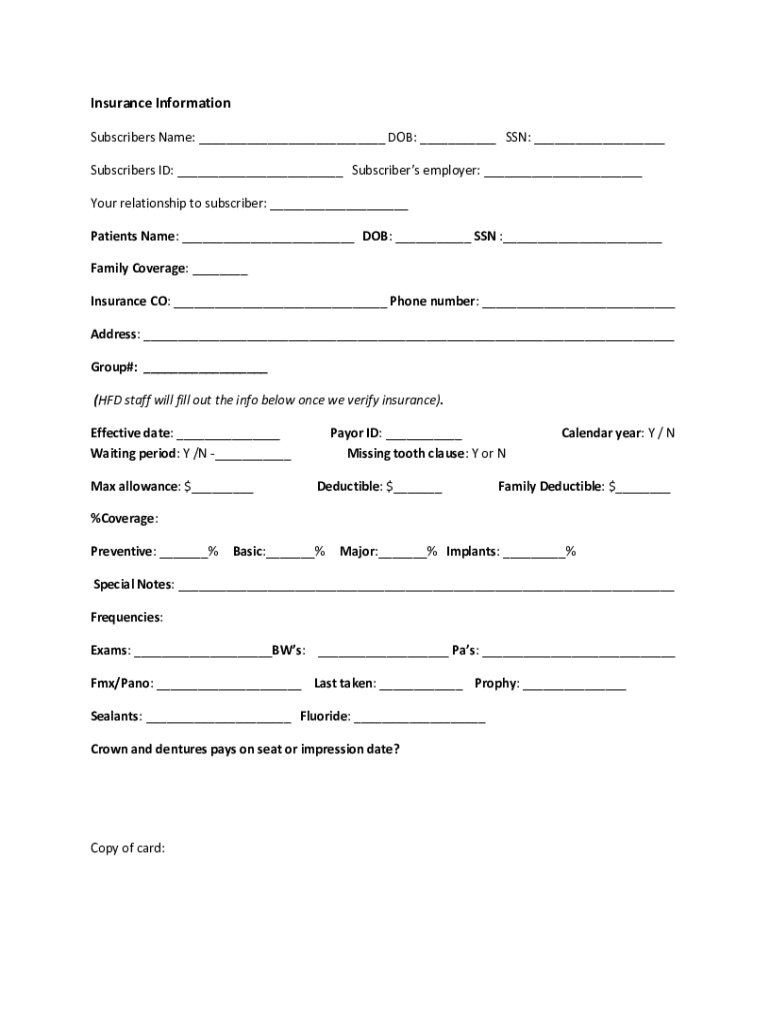 Fillable Online Understanding Your Health Insurance ID CardThe Daily ...