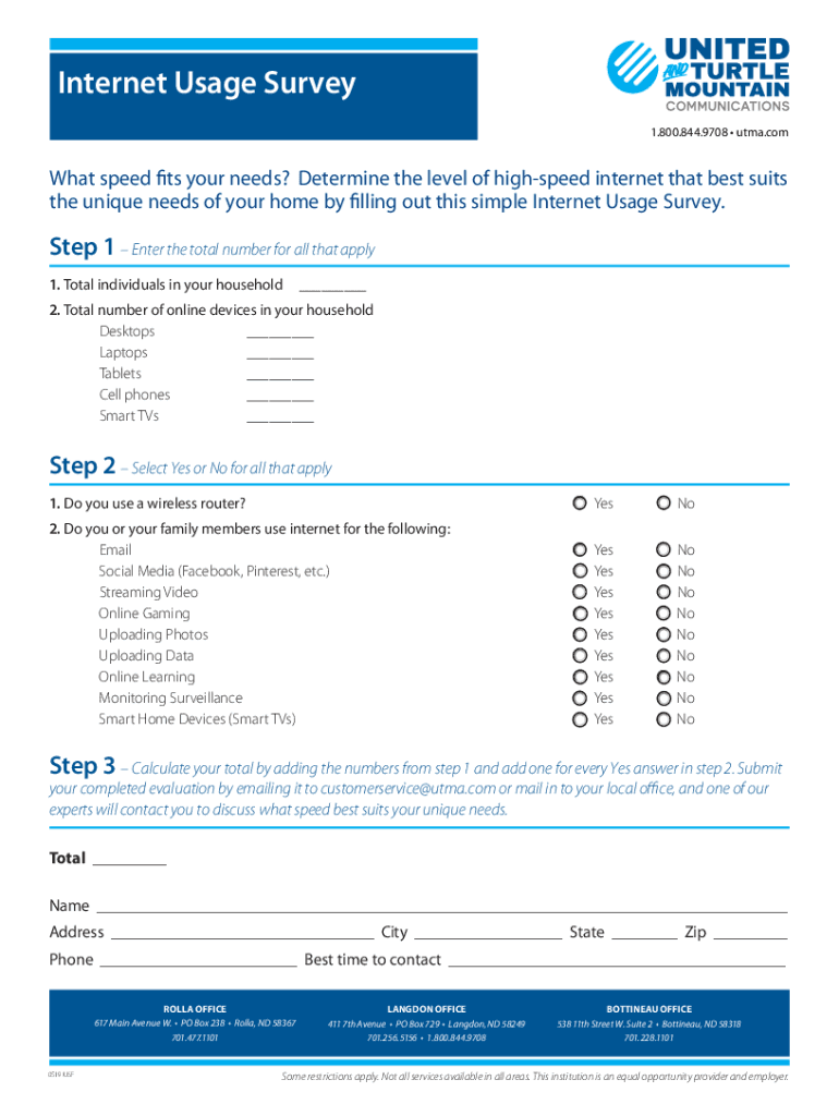 Fillable Online UC-Internet Usage Survey Form-fillable Fax Email Print - pdfFiller