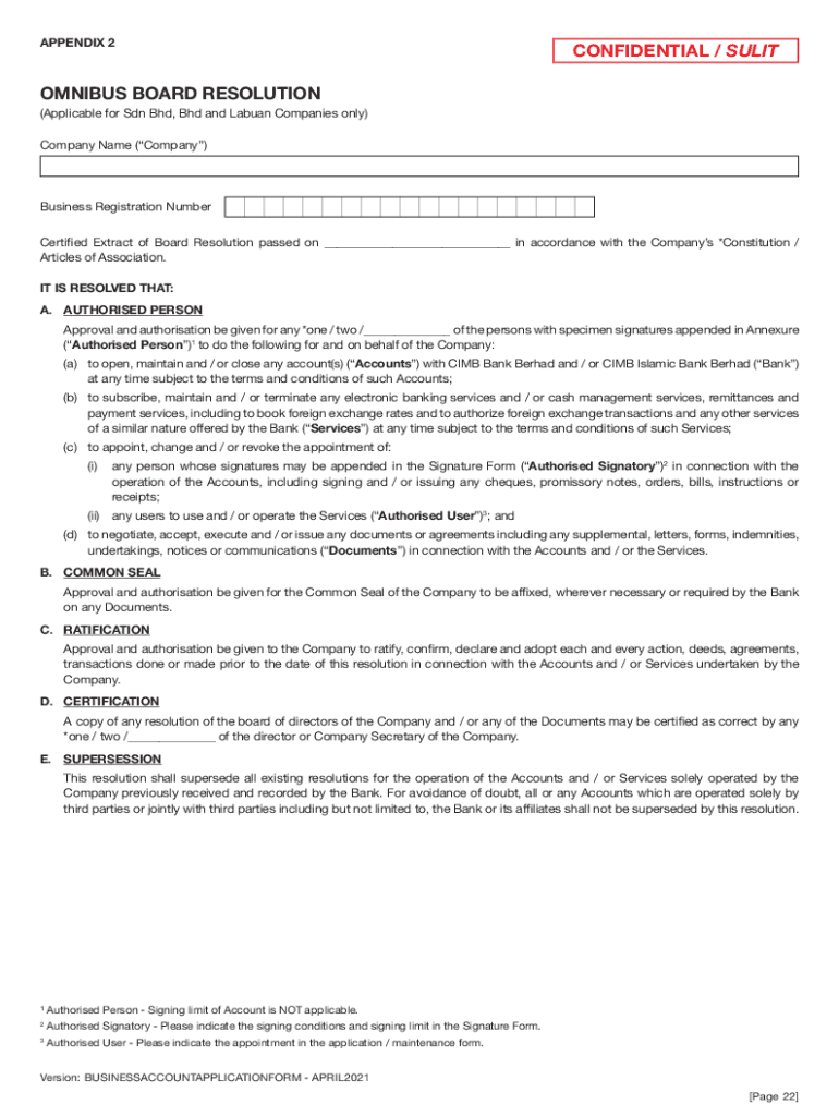 Fillable Online Board Resolution for Authorization for Subscribing ...