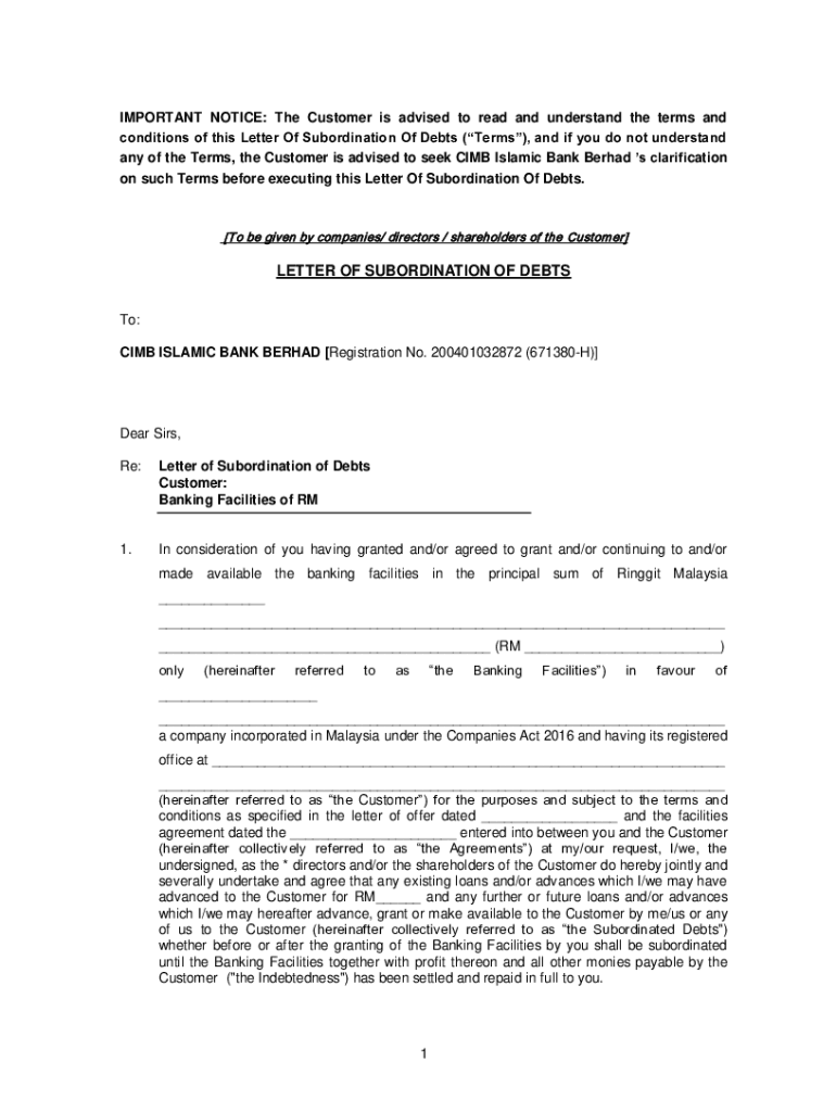 Fillable Online DEED OF DEBENTURE - CIMB Fax Email Print - pdfFiller