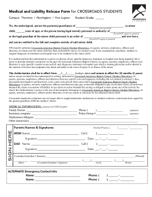 Fillable Online Medical and Liability Release Form for Fax Email Print ...