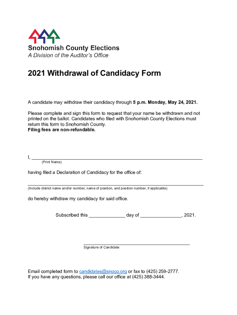 Fillable Online DECLARATION OF CANDIDACY CANDIDATE STATEMENT BALLOT ...