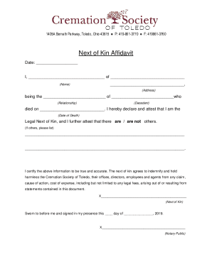 Fillable Online NOK Form.docx Fax Email Print - pdfFiller