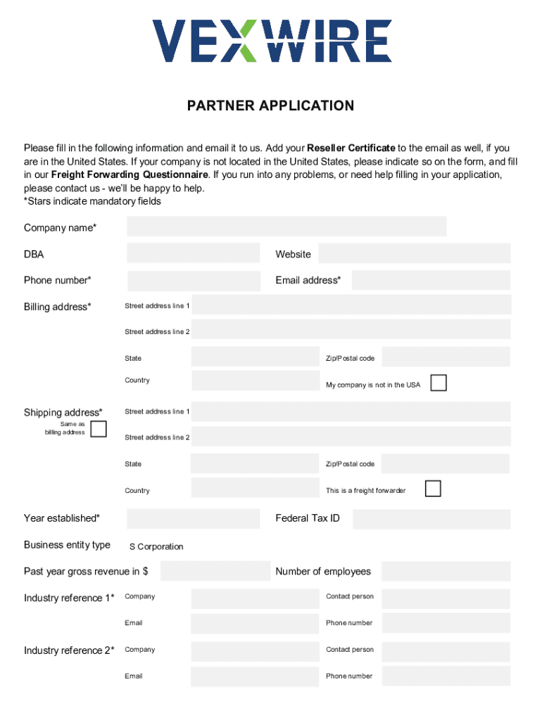 Fillable Online ReferenceFREE 13+ Sample Partnership Application Forms ...