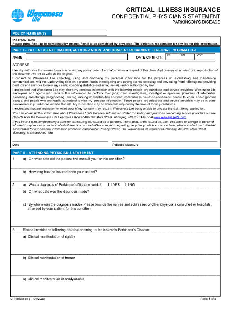 Fillable Online PART I PATIENT IDENTIFICATION, AUTHORIZATION, AND ...