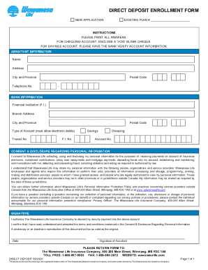 Fillable Online FREE 15+ Direct Deposit Enrollment Forms in MS ...