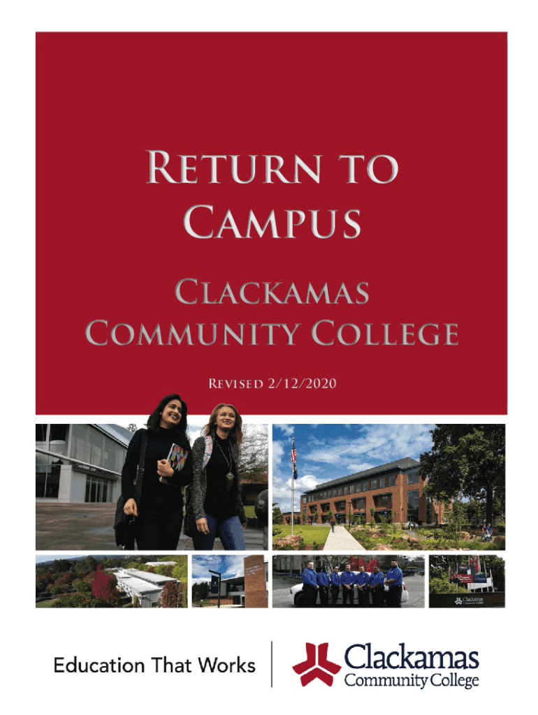 Fillable Online Return to Campus Policy - Clackamas Community College ...