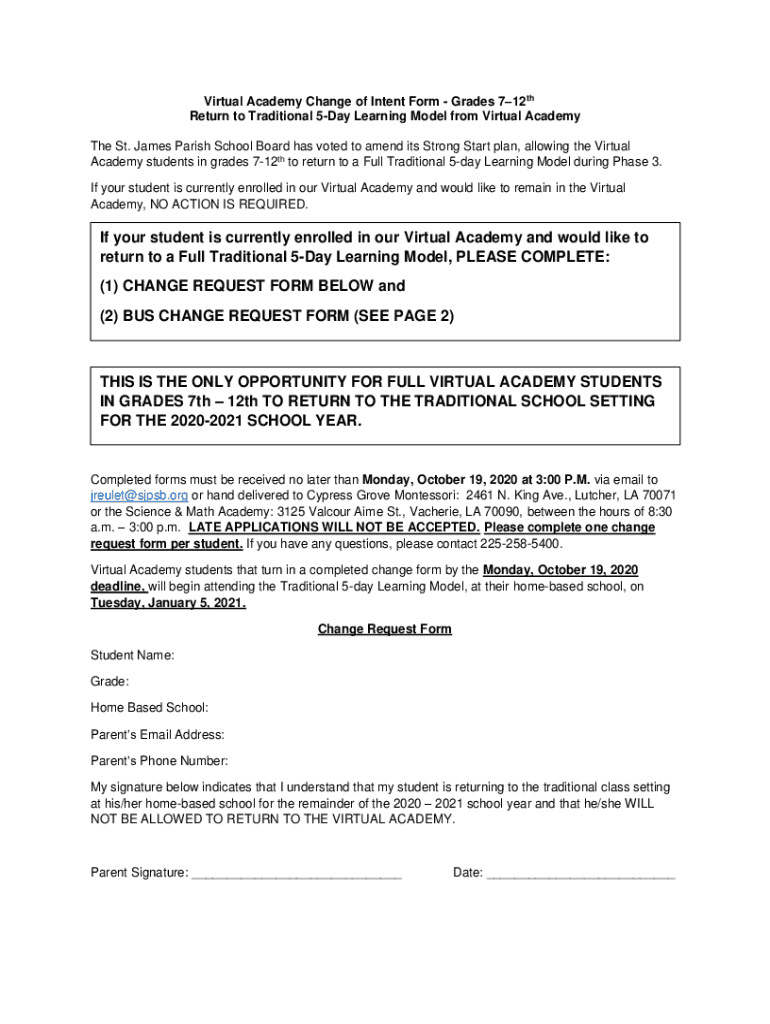 Fillable Online stjames sharpschool Virtual Academy - Forms Fax Email ...