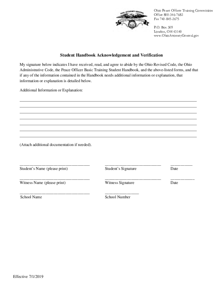 Fillable Online Southern State Community College Basic Peace Officer ...