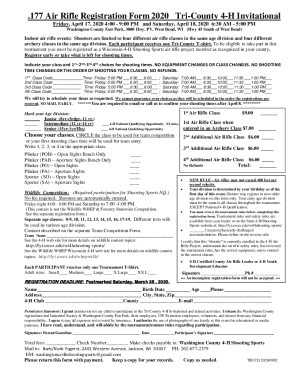 Fillable Online Archery Registration Form - Extension Fax Email Print ...
