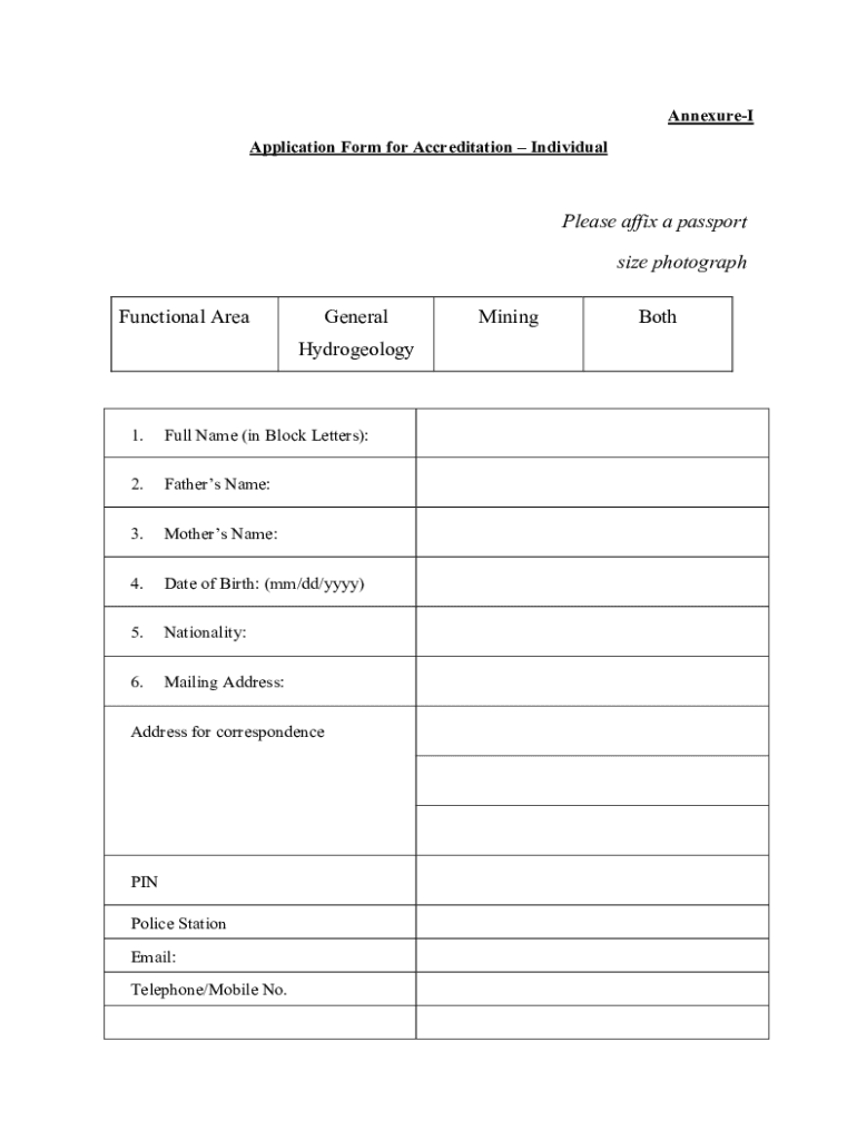 Fillable Online cgwa-noc gov Please affix a passport size photograph ...