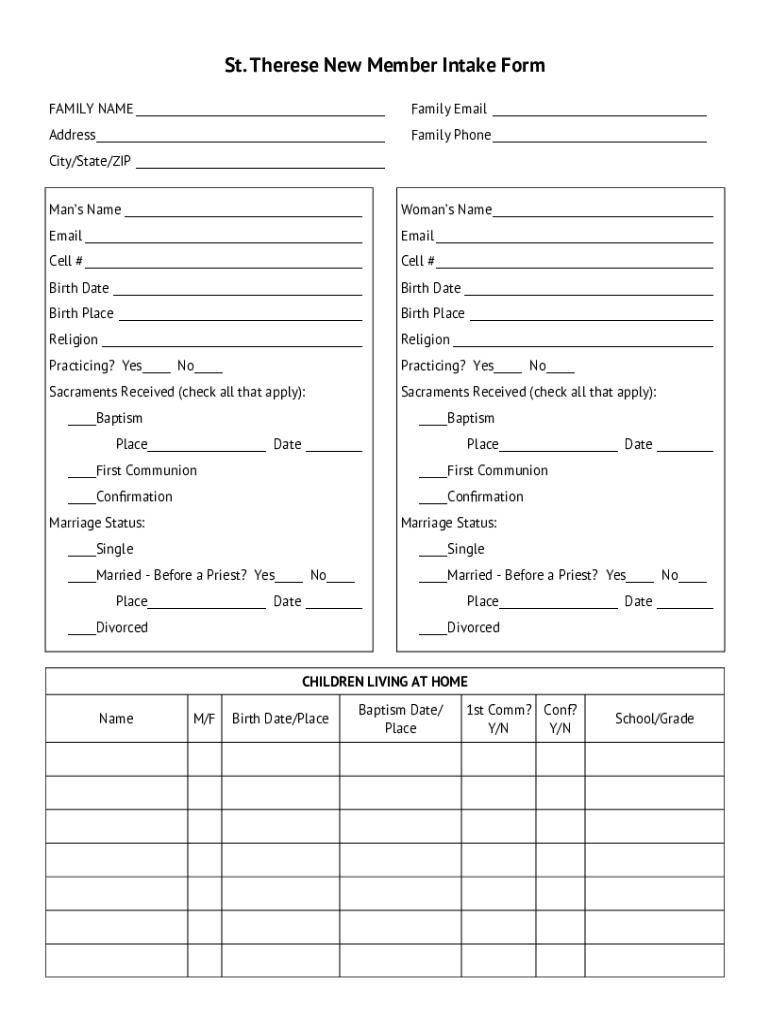 Fillable Online New Member Form - Page 2.pub Fax Email Print - pdfFiller