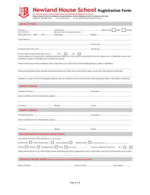 Fillable Online NHS Registration Form Fax Email Print - pdfFiller