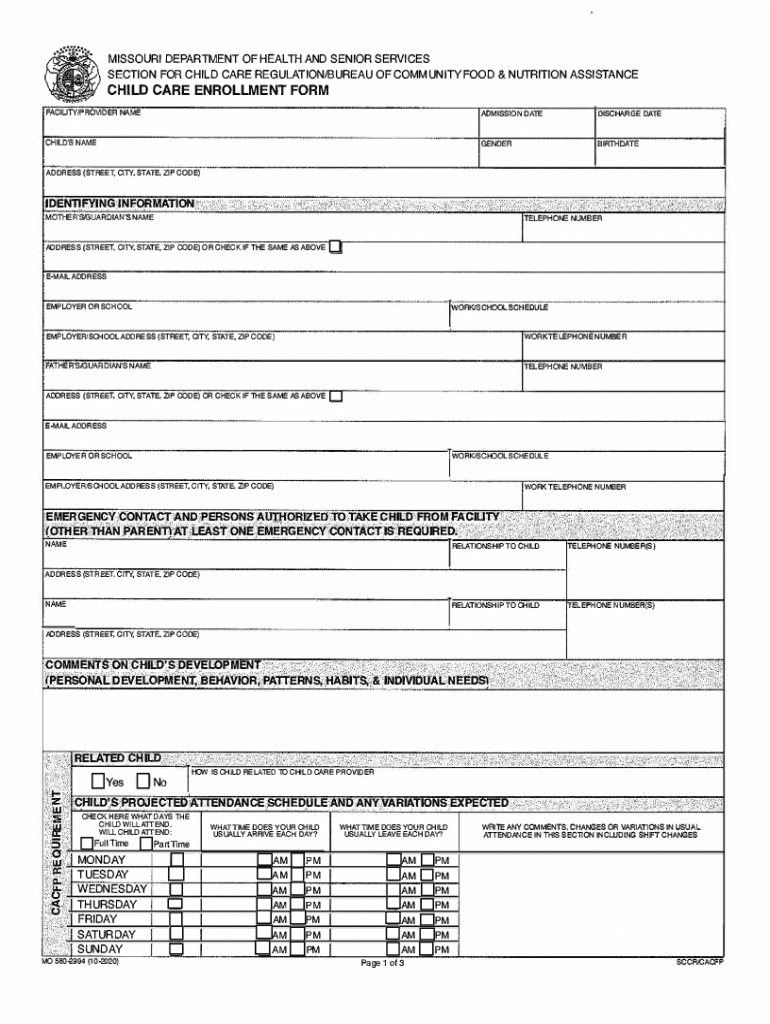 Fillable Online School age enrollment forms.pdf Fax Email Print - pdfFiller