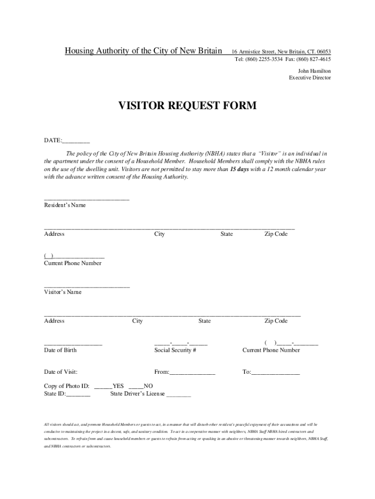 Fillable Online New Britain Housing Authority-Executive Director's ...