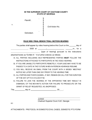 Rule Nisi - Fill Online, Printable, Fillable, Blank | pdfFiller