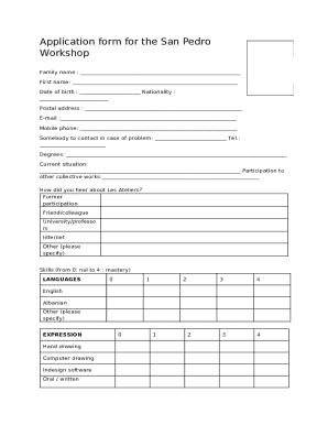 BUYER'S APPLICATION Doc Template | pdfFiller