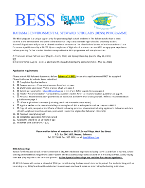 Fillable Online BESS 2021 Application Form Updated.docx Fax Email Print ...
