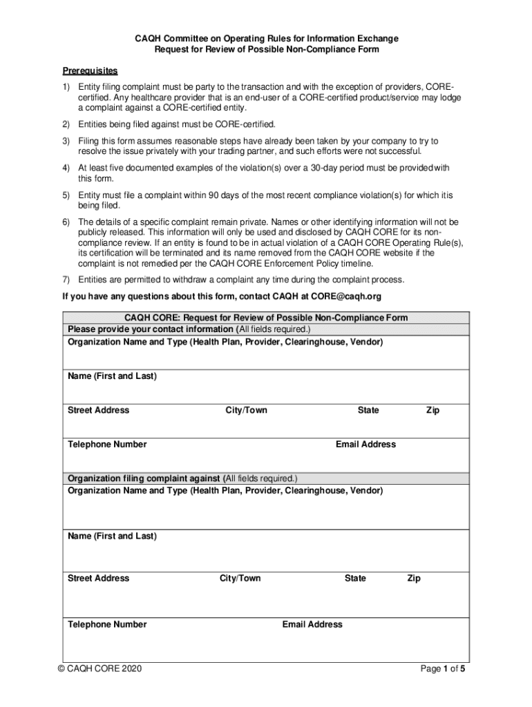 Fillable Online Non Compliance Form Fax Email Print - pdfFiller