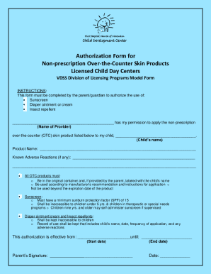 Fillable Online Medication Authorization Form - Arlington, VA Fax Email ...