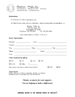 Fillable Online DPI Donor Form Fax Email Print - pdfFiller
