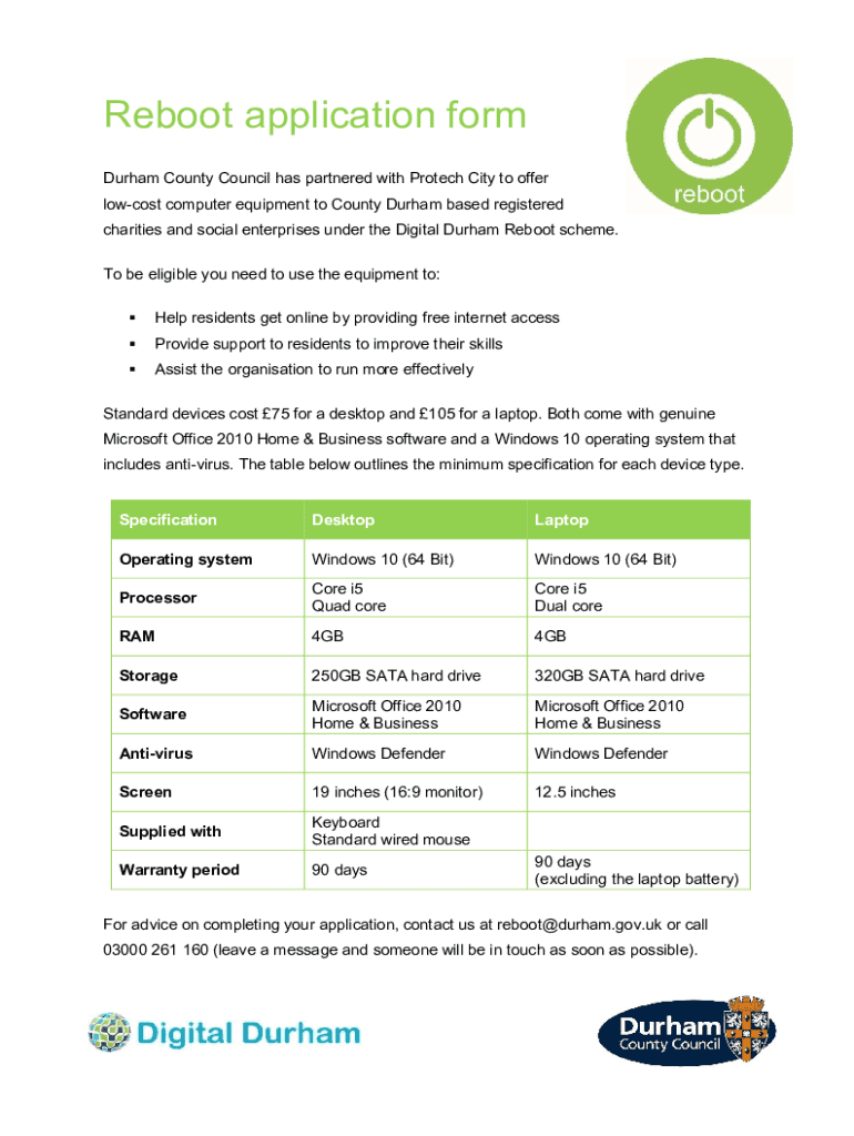 Fillable Online Reboot application form v6.docx Fax Email Print - pdfFiller