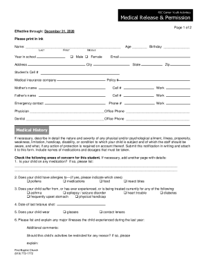 Fillable Online Medical Release & Permission Fax Email Print - pdfFiller