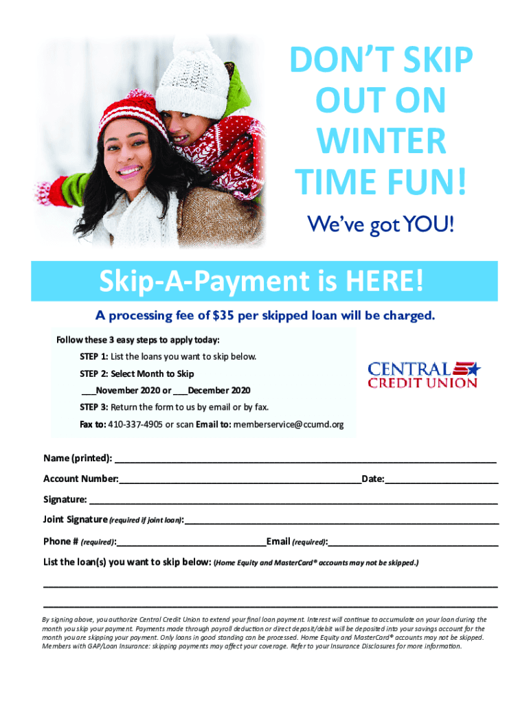 Fillable Online Don't Skip Class In The Winter. Just Don't Do It. Fax ...