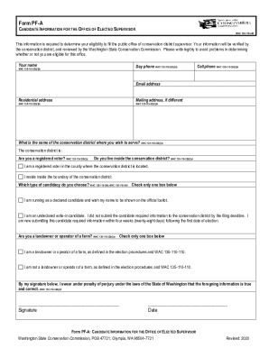 Fillable Online Form 2: Nomination petition for elected supervisor ...