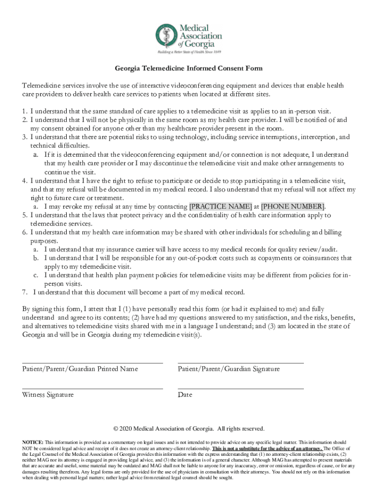 Fillable Online Telemedicine Informed Consent - form.jotform.com Fax ...