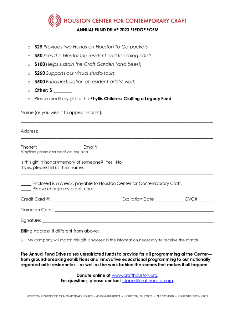 Fillable Online o $25 Provides two Hands-on Houston To Go packets Fax ...