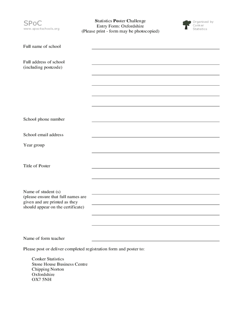 Fillable Online SPoC Entry form. SPoC Fax Email Print - pdfFiller