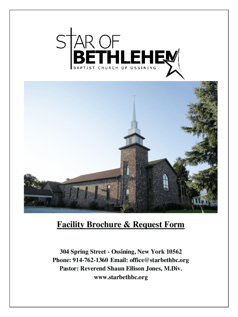 Fillable Online Facility Brochure & Request Form Fax Email Print ...