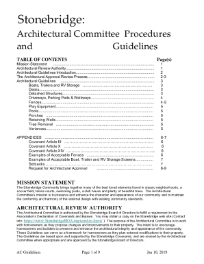Fillable Online ARCHITECTURAL CONTROL COMMITTEE (ACC) REVIEW GUIDELINES ...