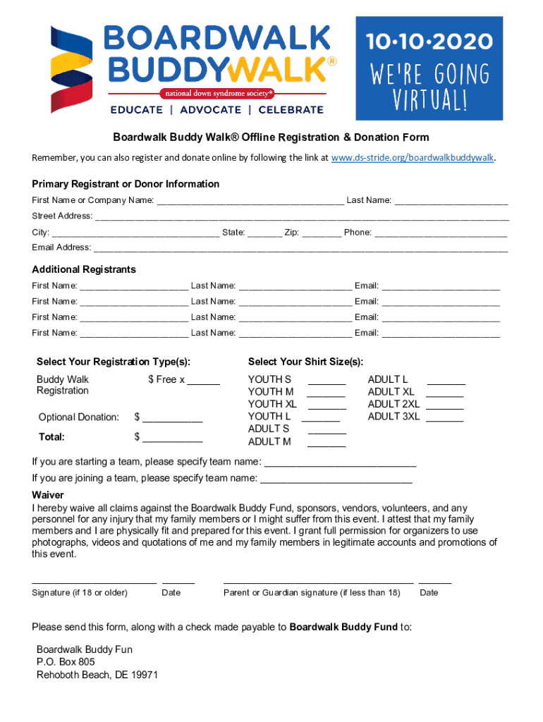 Fillable Online How Do I Join a Team?Boardwalk Buddy Walk Fax Email ...