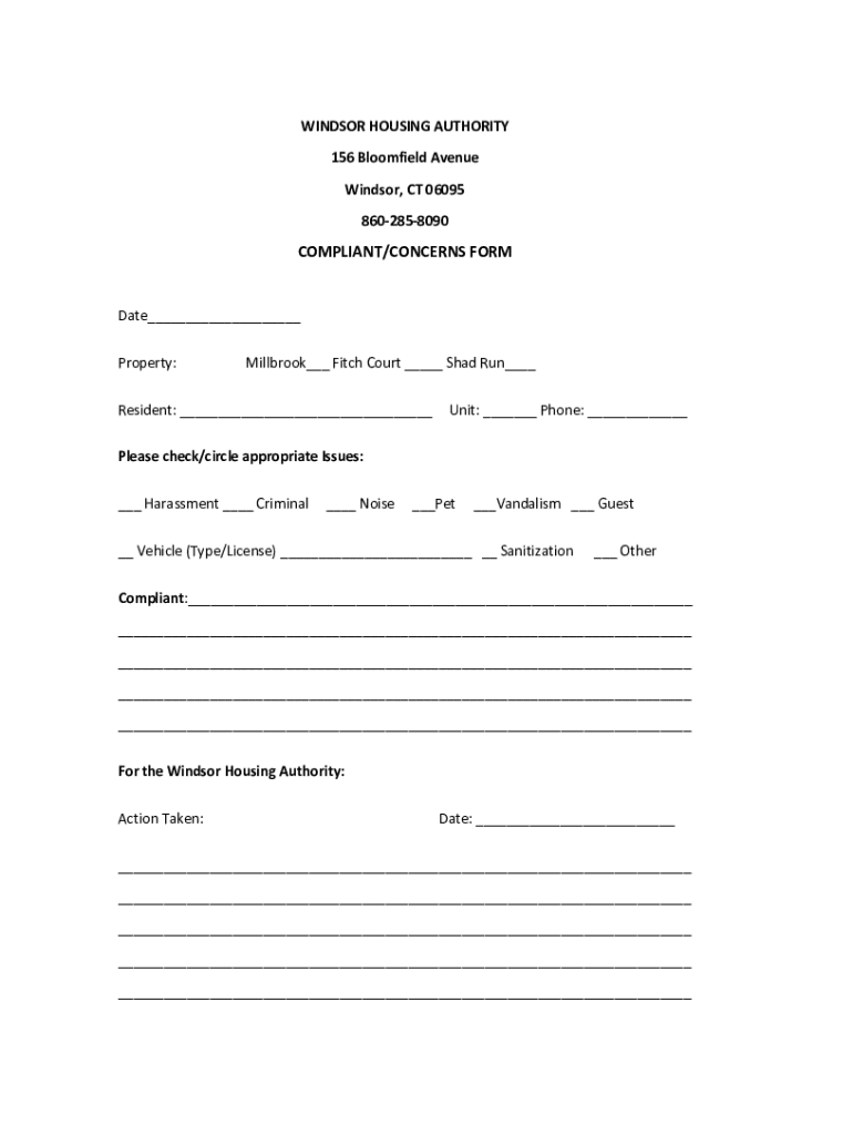 Fillable Online File a Complaint - HUD.gov / U.S. Department of Housing ...