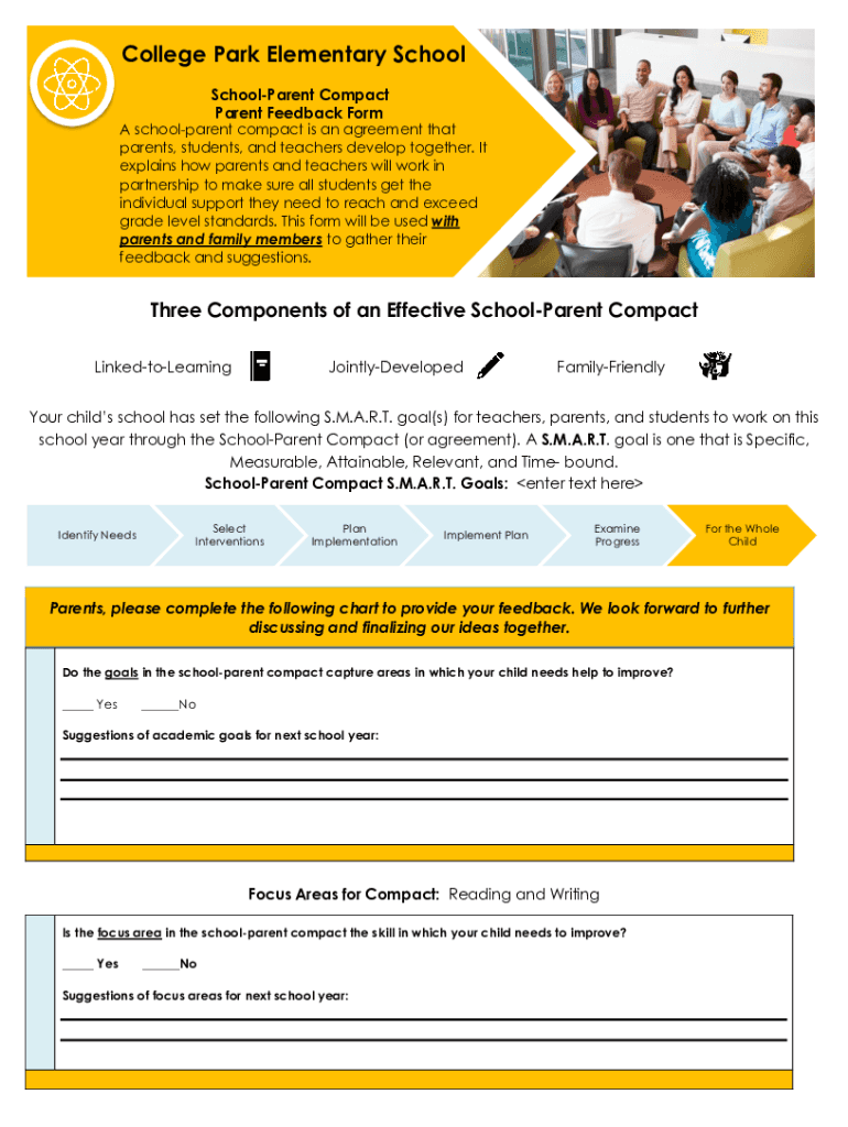 Fillable Online school fultonschools School-Parent Compact School ...