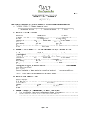 Fillable Online MD Workers' Compensation FormsWorkers Compensation ...