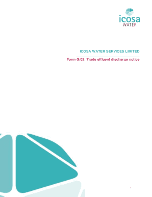 Fillable Online ICOSA WATER SERVICES LIMITED Fax Email Print - pdfFiller