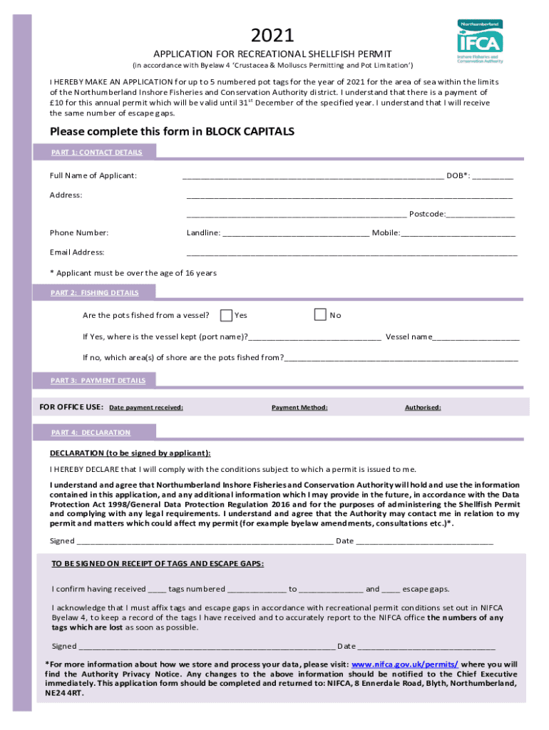 Fillable Online Shellfish Permits and Licenses - NYS Dept. of ...