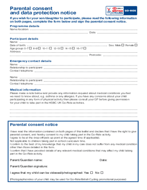 Fillable Online FREE 15+ Parental Consent Forms in PDFMS WordFREE 15 ...